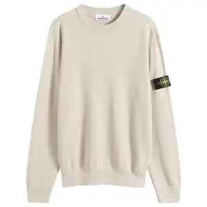 Stone Island Ribbed Soft Organic Cotton Jumper - Sand
