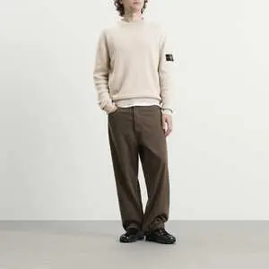 Stone Island Ribbed Soft Organic Cotton Jumper