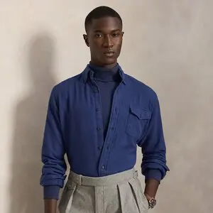 Ralph Lauren Classic Fit Twill Shirt - Light Navy