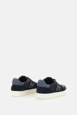 Hogan H668 Lace-up Sneakers With H Band - Blu