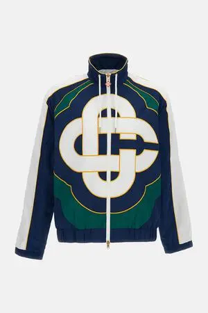Casablanca Windproof Sport Jacket With Logo Appliqu - Multicolor