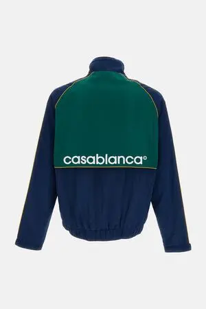 Casablanca Windproof Sport Jacket With Logo Appliqu - Multicolore