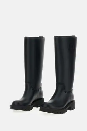 Moncler Kickstream High Rain Boots - Nero