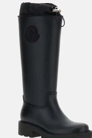 Moncler Kickstream High Rain Boots - Nero