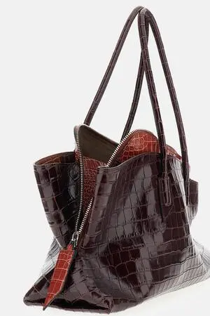 Attico La Passeggiata Medium Top Handle Bag - Rosso