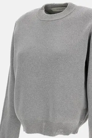 GOLDEN GOOSE Distressed Cotton Crewneck Sweater