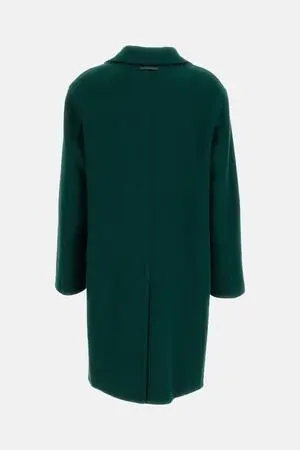 Marni Wool And Cashmere Single-breasted Coat - Verde
