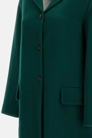 Marni Wool And Cashmere Single-breasted Coat - Verde