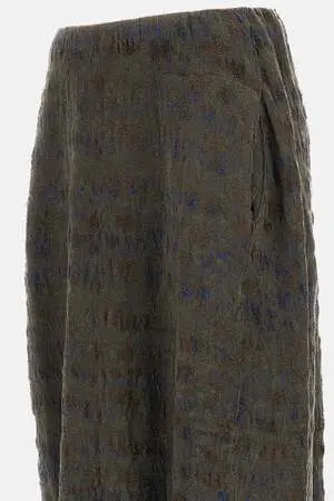 BOBOUTIC Midi Knit Skirt With Jacquard Pattern