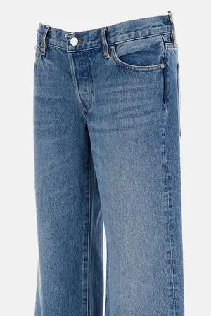 FRAME Amelia Gray X The Pixie Relaxed Wide-leg Cropped Jeans