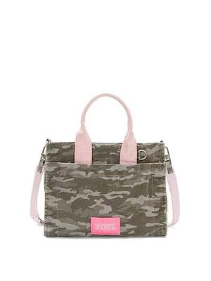 Pink Mini Tote Bag With Detachable Strap - Print