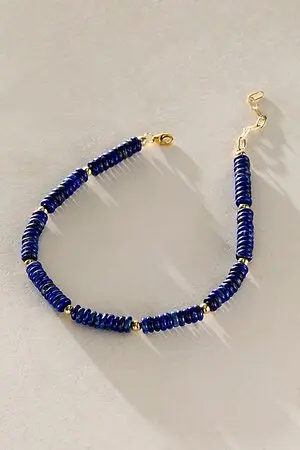 ALV X Free-est Lapis Lazuli And Gold Bead Anklet