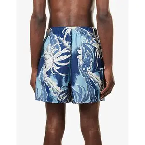 JW Anderson Hawaiian Print Swim Shorts - Sapphire