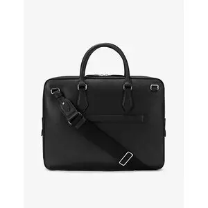 Montblanc Leather Document Case With Logo Embellishment