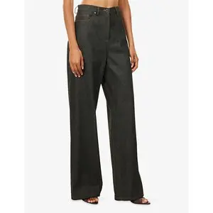 THE DROPPED COLLECTION Wide-leg Denim Jeans