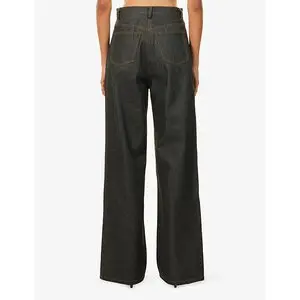 THE DROPPED COLLECTION Wide-leg Denim Jeans