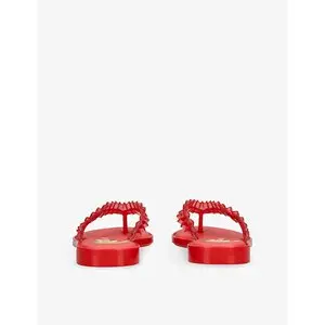 GANNI X Melissa Branded Jelly Flip-flops - Red