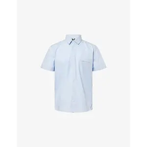 Paige Milford Short-sleeve Cotton Shirt