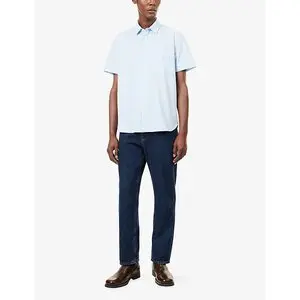 Paige Milford Short-sleeve Cotton Shirt