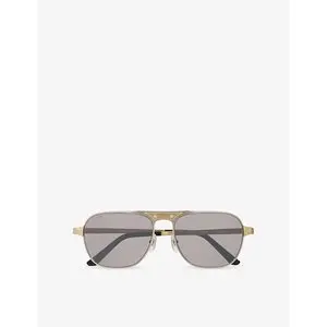 Cartier Pilot Metal Sunglasses