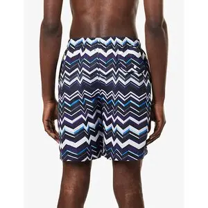 Missoni Mid-length Zig-zag Print Swim Shorts