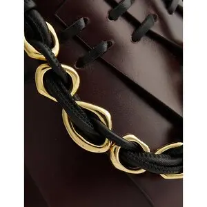 AMANU Panelled Logo Leather Mini Top-handle Bag