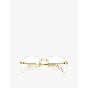 Ray-ban X A$ap Rocky Arista Oval-frame Metal Eyeglasses - Gold