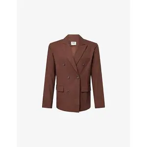 NOBL Dante Double-breasted Linen Blazer