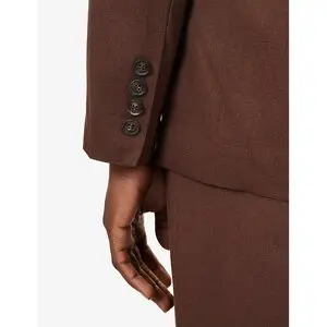 NOBL Dante Double-breasted Linen Blazer