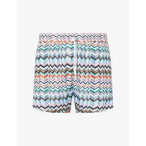 Missoni Mid-length Zig-zag Print Swim Shorts - Multi