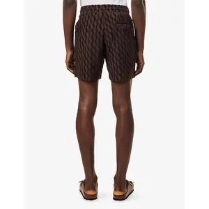 Frescobol Carioca Augusto Terry Jacquard Cotton-blend Shorts - Cacao