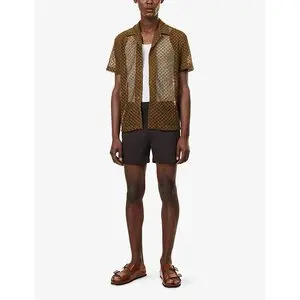 RAITH Marcelo Short-sleeve Lace Cotton Shirt