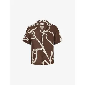 Frescobol Carioca Roberto Striped Linen Shirt - Cacao