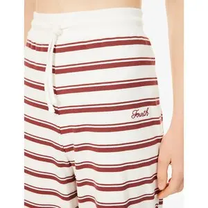 4TH & RECKLESS Azure Striped Cotton Trousers