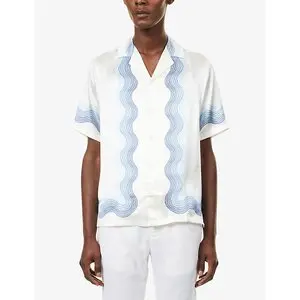 Frescobol Carioca Roberto Short-sleeve Silk Shirt