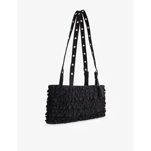 DAMSON MADDER Sophia Ruffle Woven Shoulder Bag