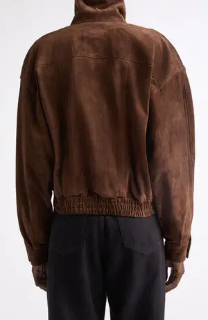 Saint Laurent Suede Bomber Jacket
