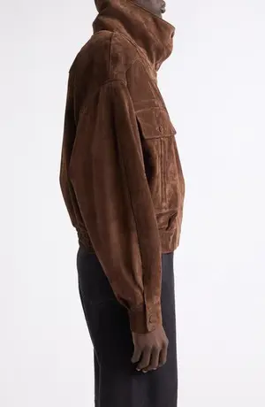 Saint Laurent Suede Bomber Jacket