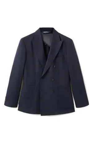 Mango Slim Fit Double Breasted Suit Jacket