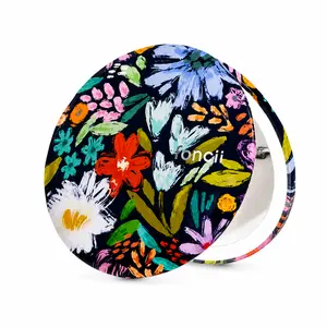 FANCII Mini Taylor Led Compact Mirrorhappy Flowers - Black