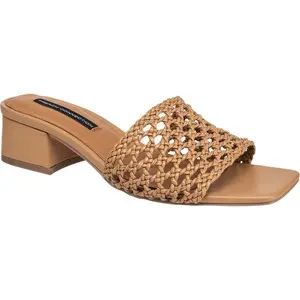 French Connection Waves Woven Mule - Tan