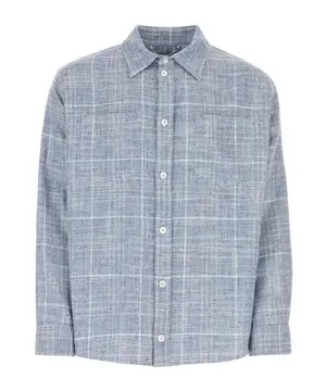 1989 STUDIO Plaid Button-down Shirt - Gray