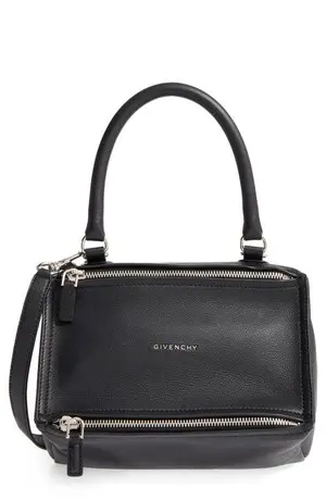 Givenchy Small Pandora Leather Satchel - Black