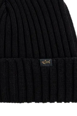 PAUL  SHARK Ribbed-knit Beanie Hat