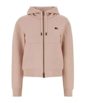 Burberry Knight Stamp Cotton Zip Hoodie - Pink
