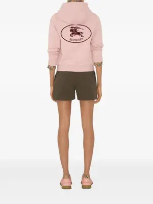 Burberry Knight Stamp Cotton Zip Hoodie