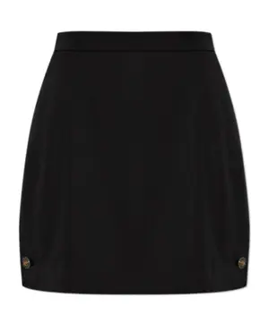 Versace High-waisted A-line Skirt With Button Detail