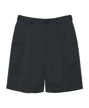 Nanamica Double Pleated Shorts - Black