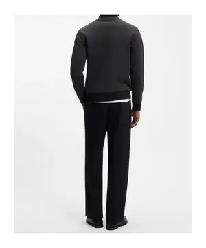 Hugo Boss Cotton Sweatshirt With Zip Neck