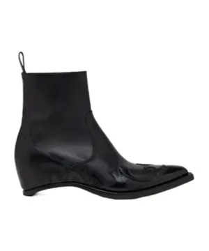 MAISON MARGIELA Flame-embroidered Cowboy Boots